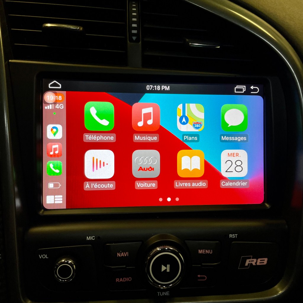 Autoradio GPS Android AUDI R8 compatible APPLE CARPLAY - RMS Autotechnik